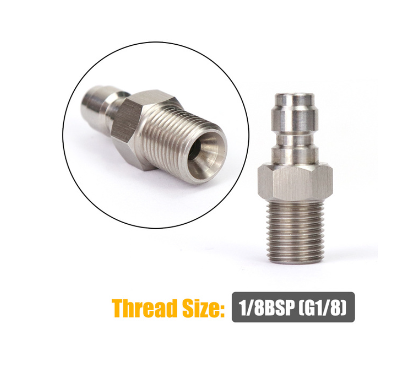 High Pressure Foster Quick Disconnect Adaptor Fill Nipple Plug 1/8NPT 1 ...