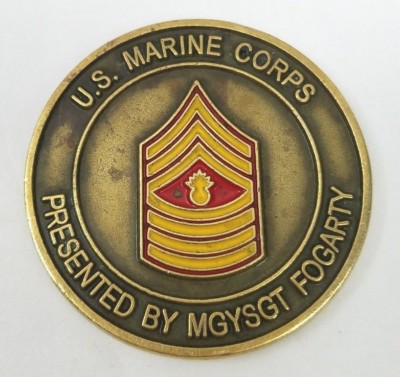 USMC 3381 One Team One Fight One Scoop One Kill Authentic Challenge ...