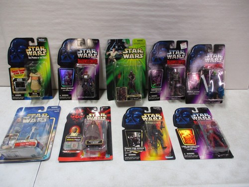 9 Assorted Star Wars Action Figures with Luke, Mace Windu | eBay