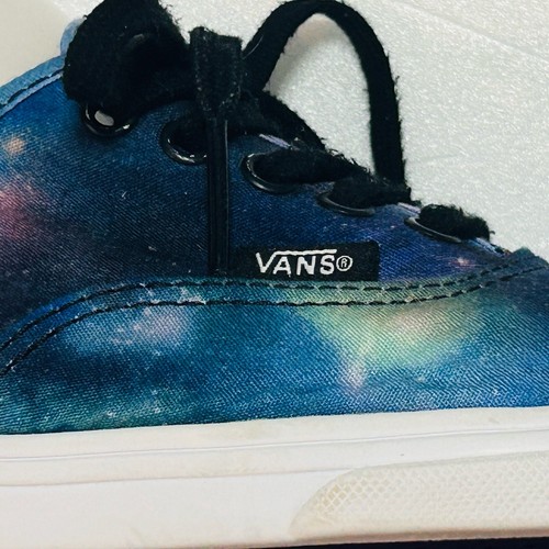 Vans Cosmic Galaxy Lace Up Unisex Space Print Flat Sneakers Shoes Wm 9 ...