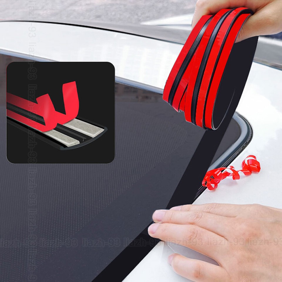 2M Car Windshield Roof Rubber Seal Strip Noise Insulation Stickers ...