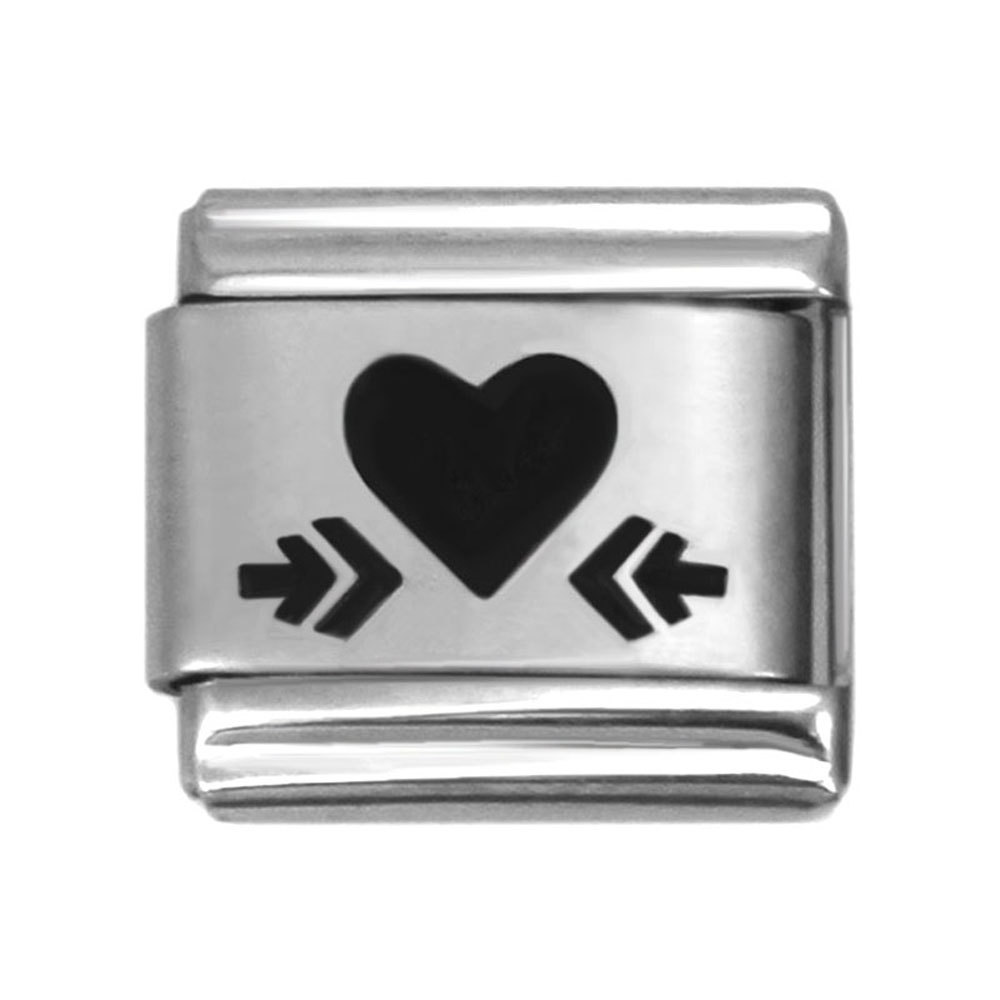 Laser Italian Charms 9mm Stainless Steel Bracelet Link Charm ...