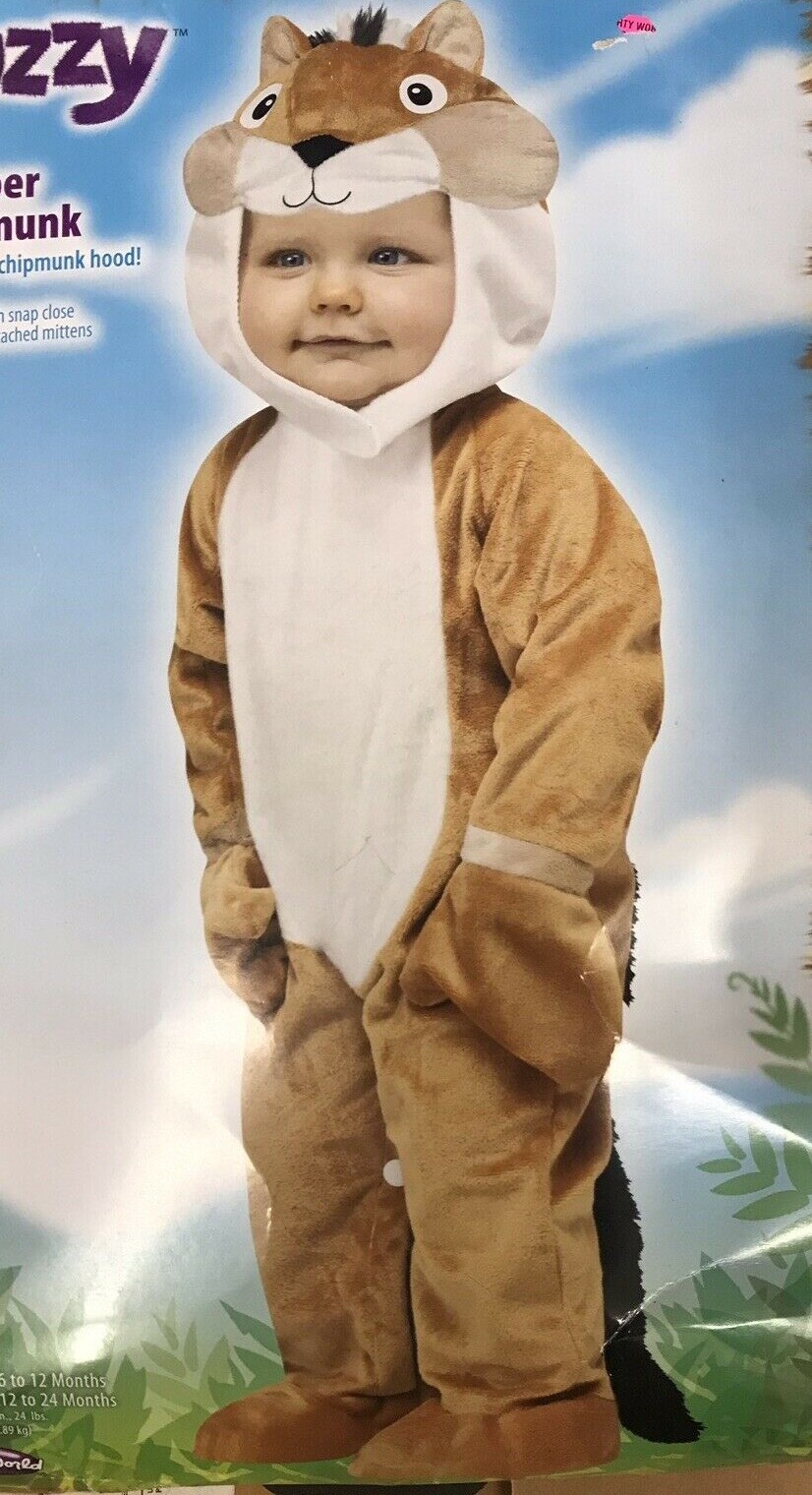 Chipper Chipmunk Baby Infant Animal Costume Too Cute Halloween | eBay