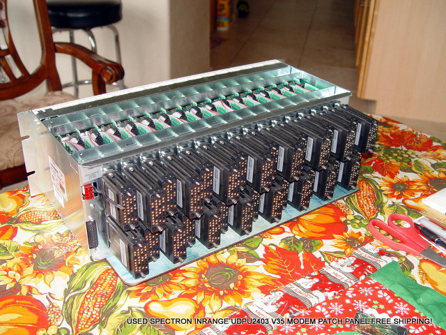 USED SPECTRON INRANGE UDPU2403 V35 MODEM PATCH PANEL FREE SHIPPING! | eBay