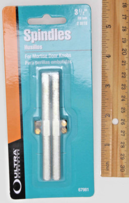 Spindles for Mortise Door Knobs Ultra Hardware 3-1/2" 67981 #8jv | eBay