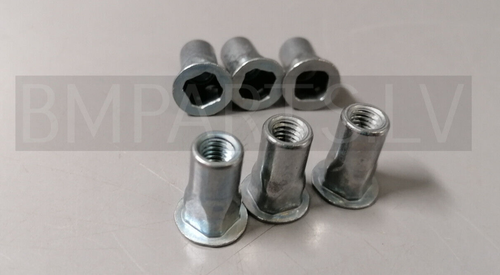 6x NEW GENUINE BMW F20 F30 G20 F31 F32 FLAT HEADED BLIND RIVET NUT M6 ...