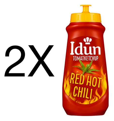 Idun Ketchup Chili Red Hot Tomatketchup 2X530g | eBay