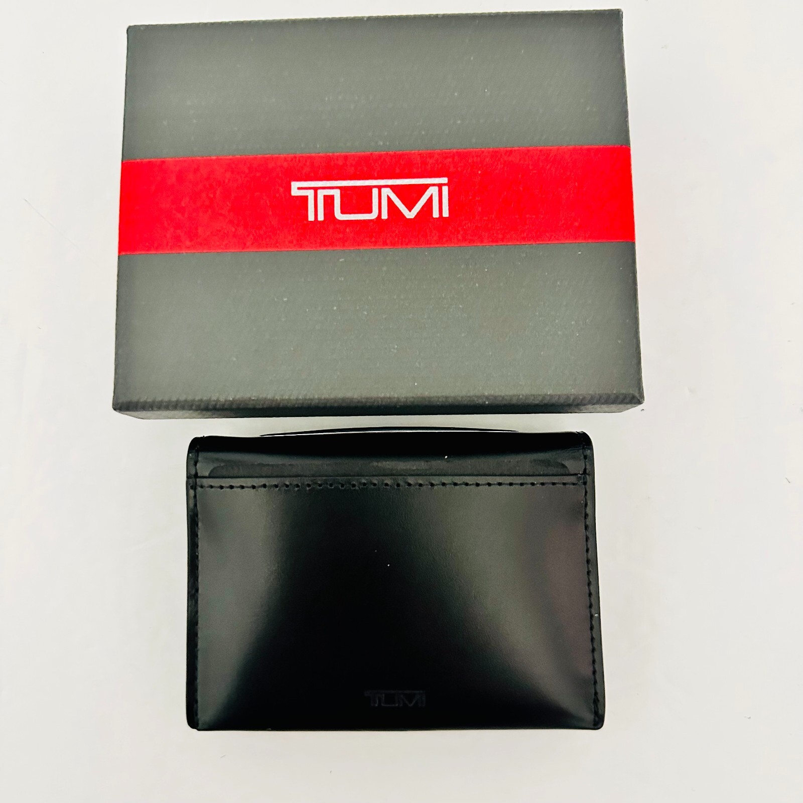 TUMI SMOOTH LEATHER BIFOLD CARD HOLDER CASE WALLET | eBay