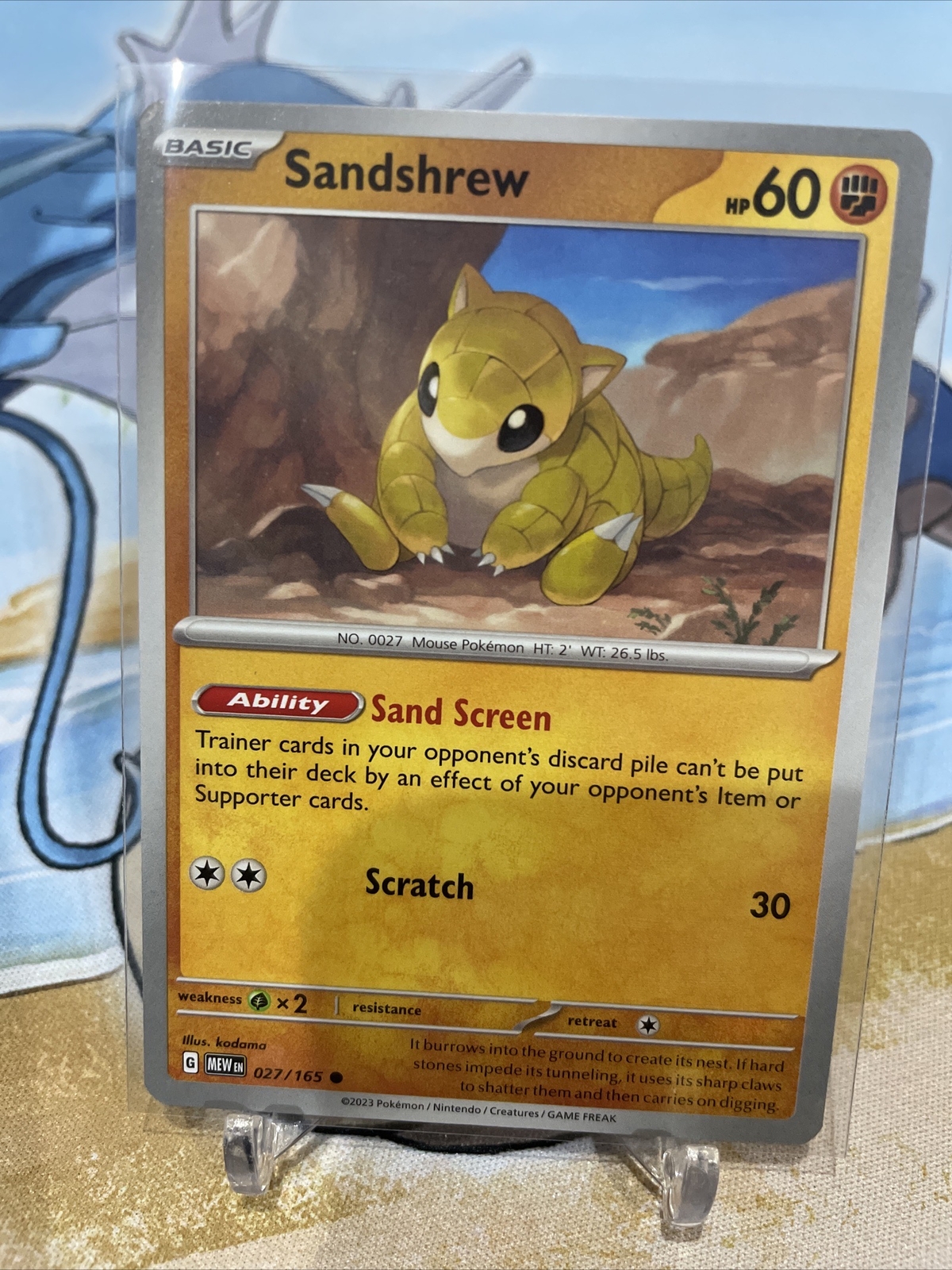 Pokémon TCG Sandshrew Scarlet & Violet - 151 027/165 Regular Common | eBay