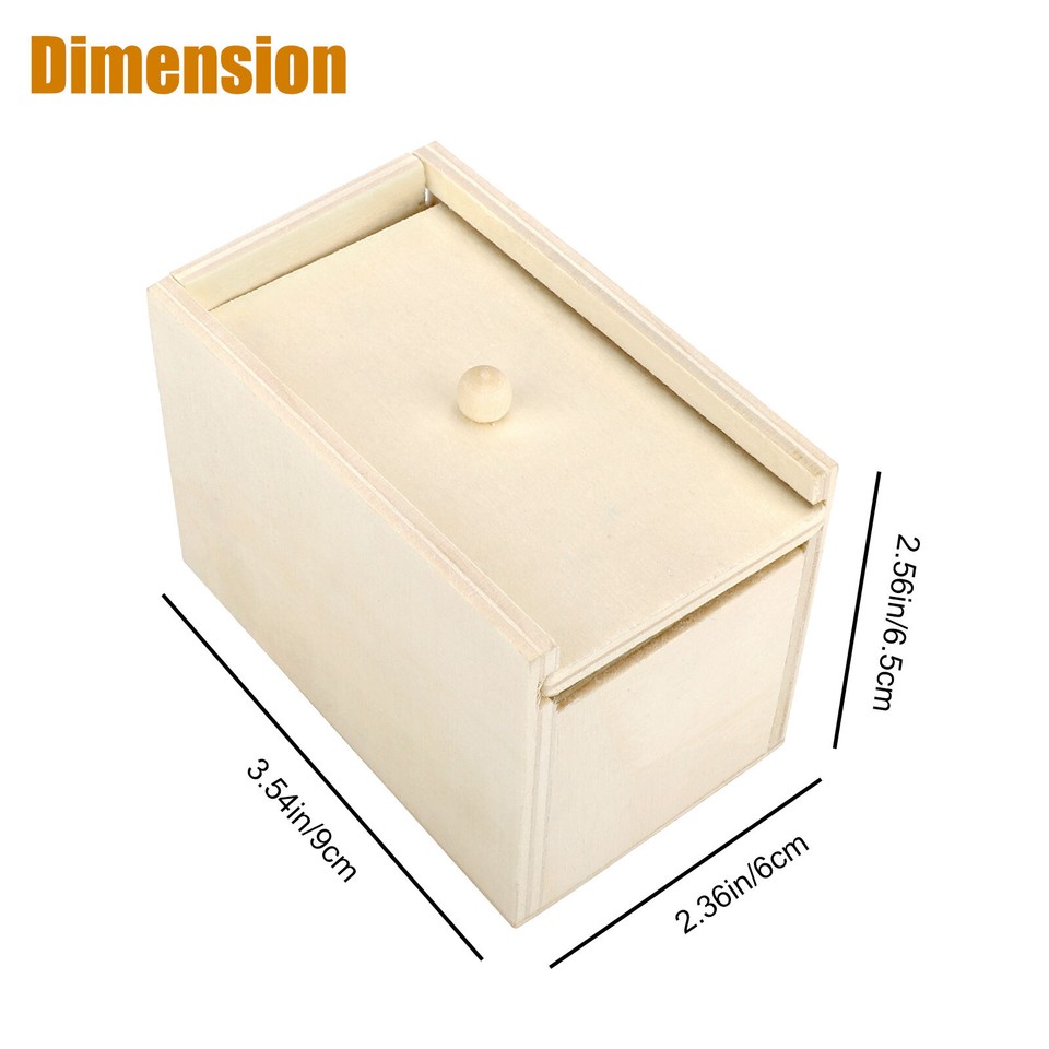 2 Pcs Wooden Prank Spider Scare Box Hidden in Case Trick Play Joke Gag ...