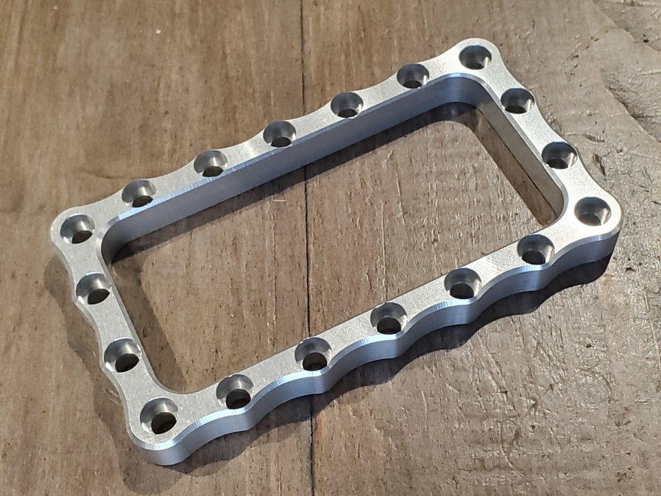 SMALL SFI Burst Panel Clear Anodize Top Cover Intake Manifold boosted ...