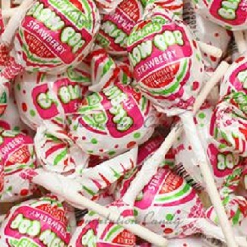 15 PIECE BULK STRAWBERRY CHARMS BLOW POPS CANDY LOLLIPOPS PARTY FAVORS ...