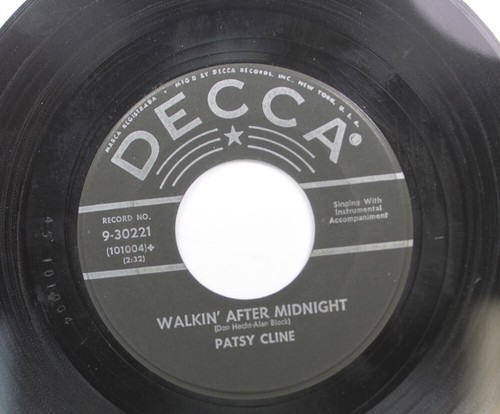 Country 45 Patsy Cline - Walkin' After Midnight / A Poor Man'S Roses On ...