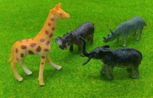 1:87 HO scale Animal Figures for Model Train Layout Zoo Wild animal ...