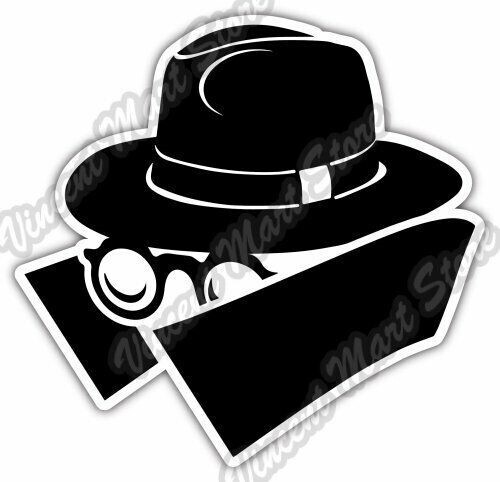 Spy KGB Agent CIA FBI Car Bumper Vinyl Sticker Decal 4.6"X4.6" | eBay