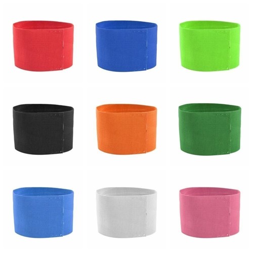 Solid Color Armband Elastic Sleeve Badge Durable Football Arm Band | eBay
