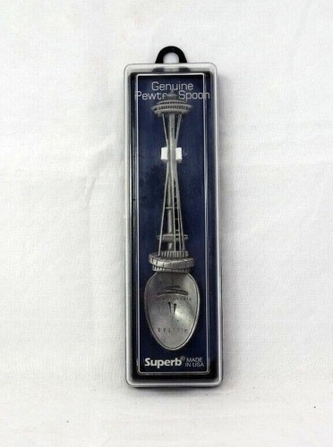 Genuine Pewter Spoon Space Needle Seattle Superb made in USA Travel ...