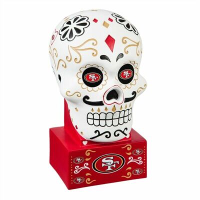 San Francisco 49ers Sugar Skull Statue NFL Go Niners RARE dia de los ...