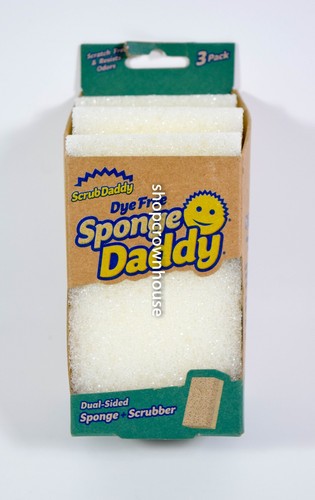 Scrub Daddy DYE FREE Sponge Daddy Heavy Duty Scrubber Sponge All ...