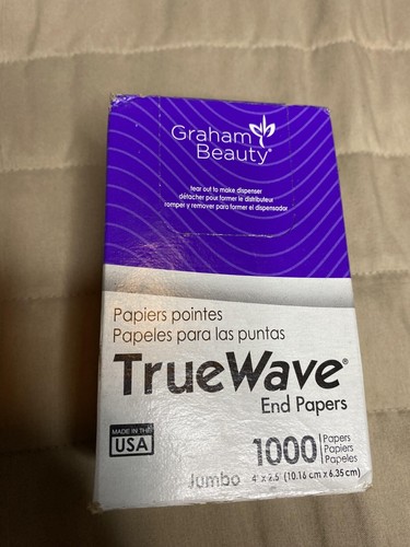 Graham Beauty Truewave End Paper Jumbo 4" X 2.5" 1000 Papers New Open ...