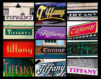 TIFFANY Name Poster featuring photos of actual signs | eBay