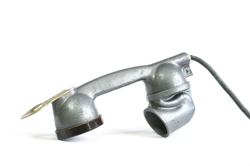 Vintage Soviet Union cast metal nautical telephone handset USSR phone ...