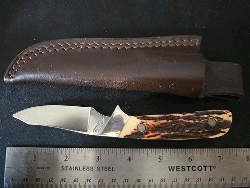 Schrade USA Uncle Henry 162UH Wolverine Fixed Blade Knife W/ Sheath SEE ...