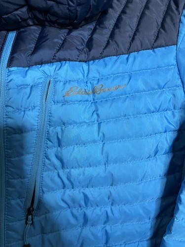 Eddie Bauer First Ascent Storm Down 800 Men Medium Blue Goose Puffer ...