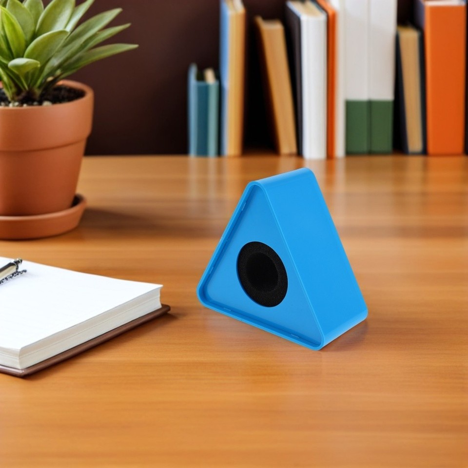 2PCS Microphone Logo Station: Portable Square Triangular Shaped Mic ...