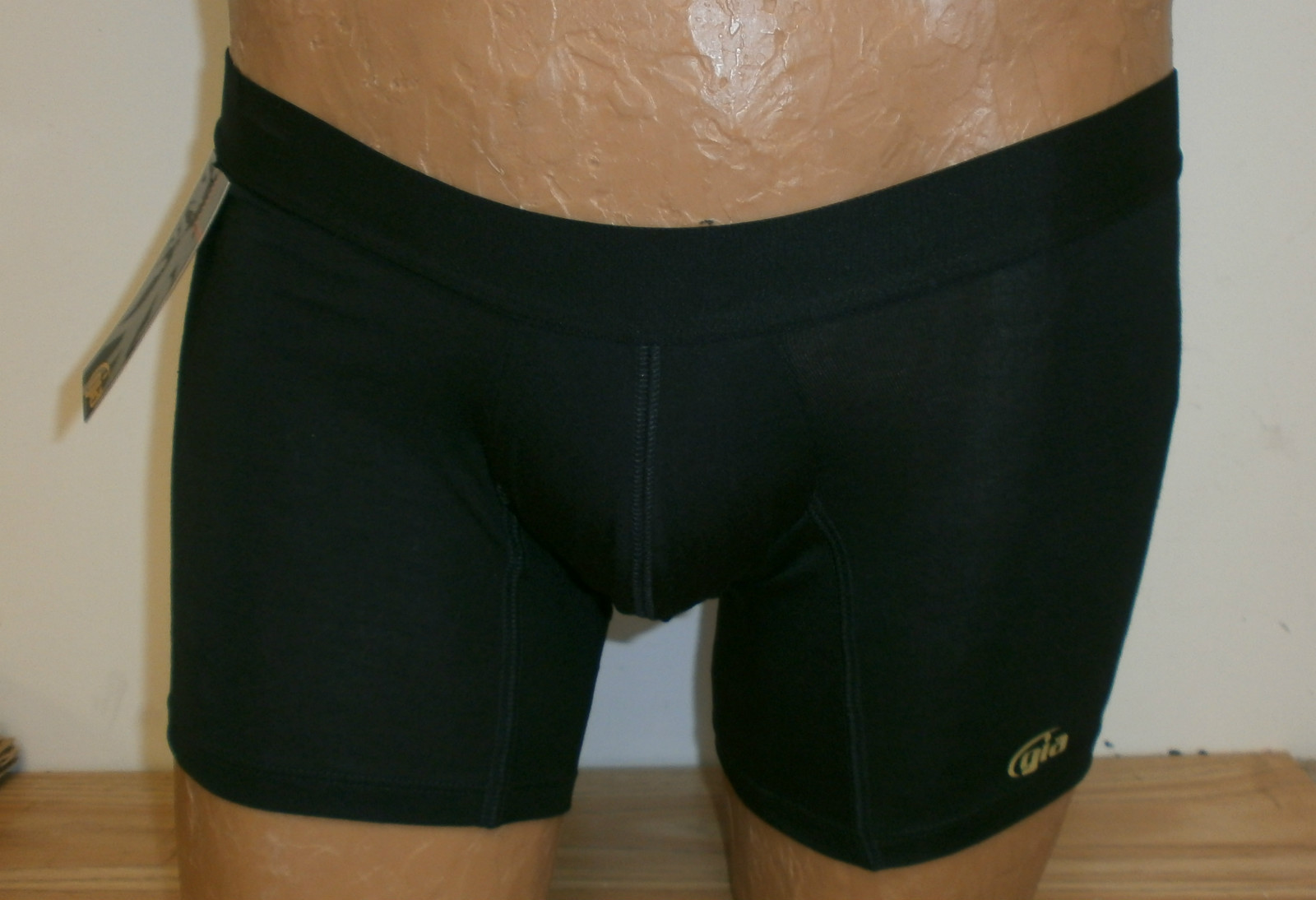 GIA Men's Shapewear Black Comfort Padded Cup Boxers Size Small #2089IM ...