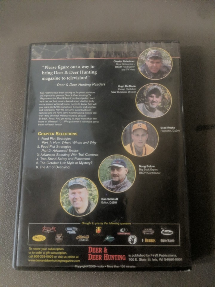 SHELF174F DVD ~ dear & deer hunting TV disc 1 episode 1 - 6 | eBay