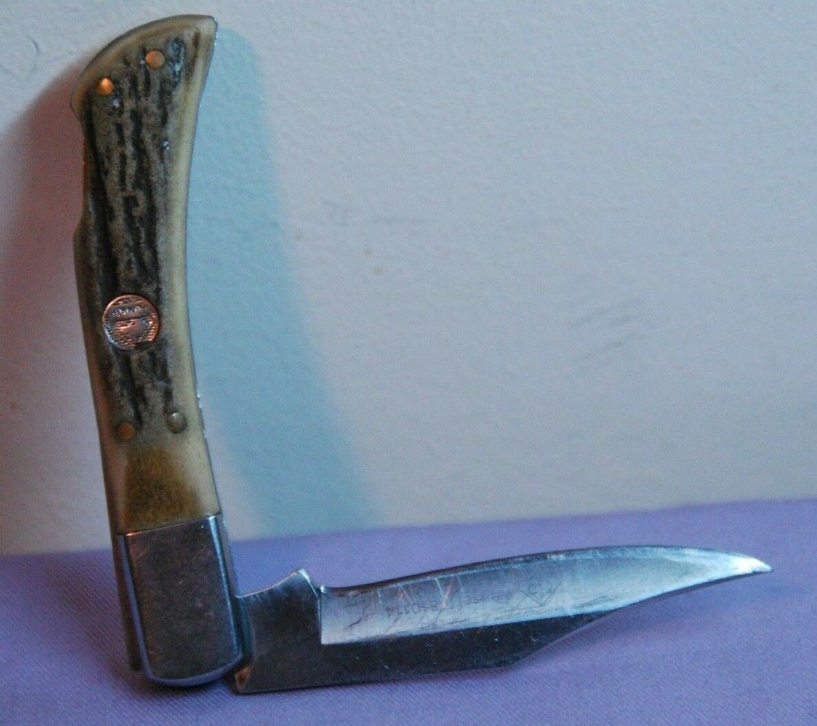 VTG Puma Solingen IP Weasel II 840114 Handmade Stag Folding Pocket ...