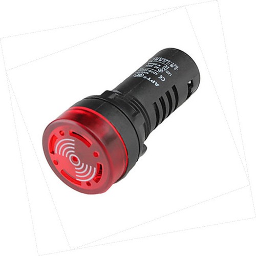 One AC/DC 24V Red LED Flash Indicator Light with Buzzer LB-24V-R | eBay