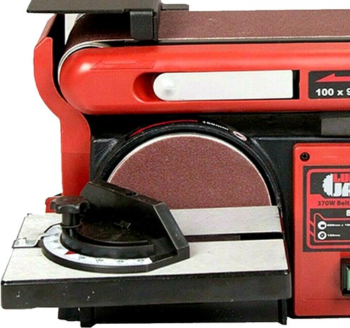 Belt and Disc Sander Bench Top Linisher Heavy Duty Motor & Cast Base ...