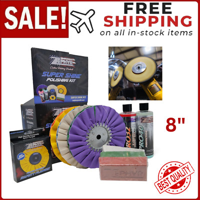 Aluminum Polishing Kit with 8" Polishing Wheels Stainless For Semi ...