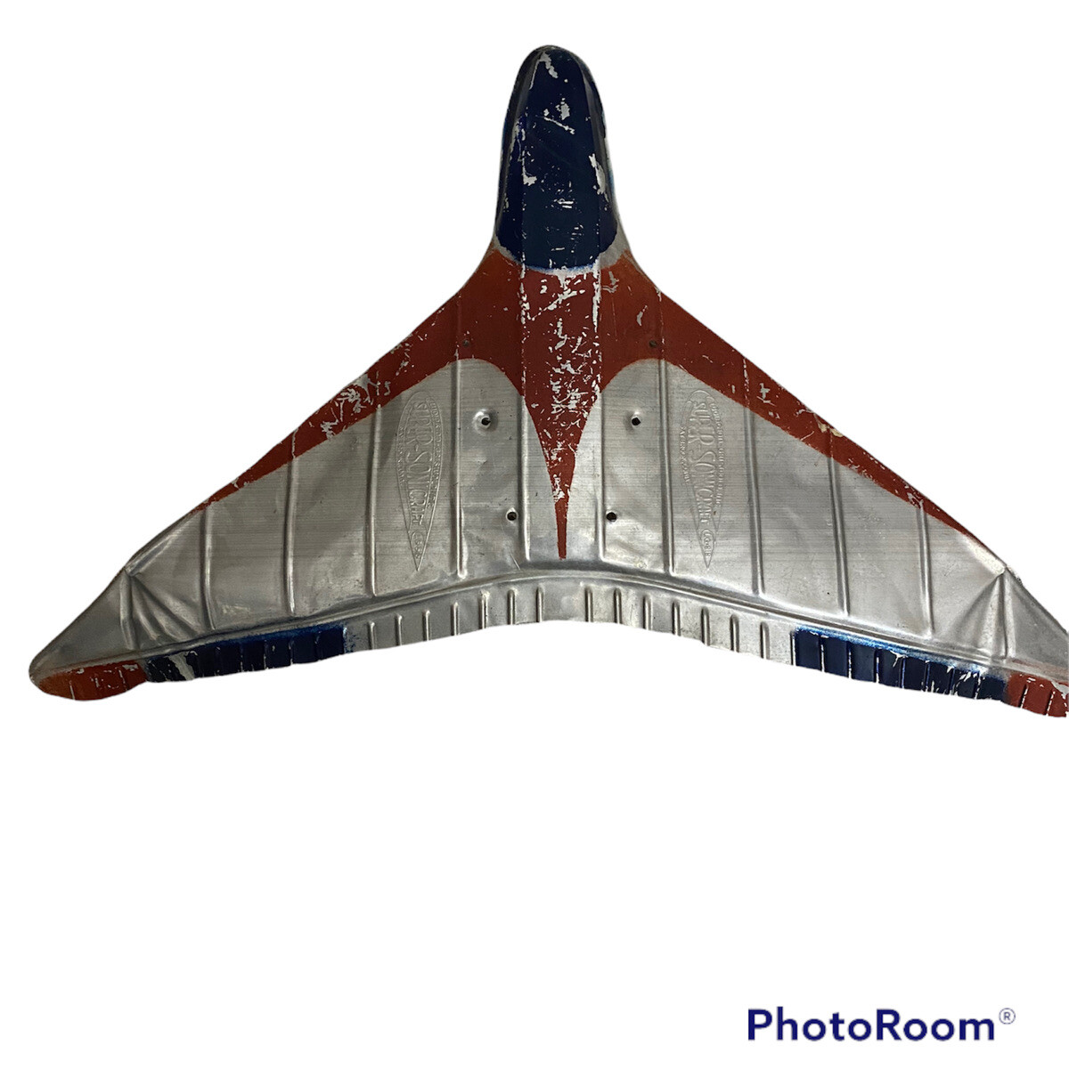 SUPER SONIC CRAFT ALUMINUM AIRPLANE TOY JET SAYBROOK CT LUDINGTON ...