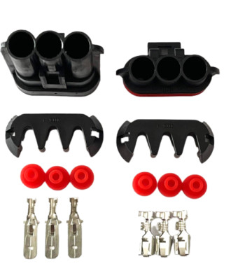 3 PIN Male Female Plug Connector For Delphi Buick Blower Cooler Fan ...