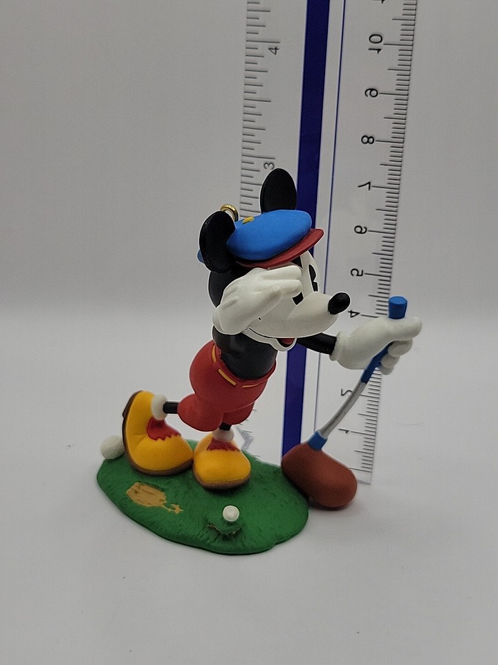 Mickey Mouse Golfing Christmas Ornament 3" 1997 Golf Hallmark ZZ | eBay