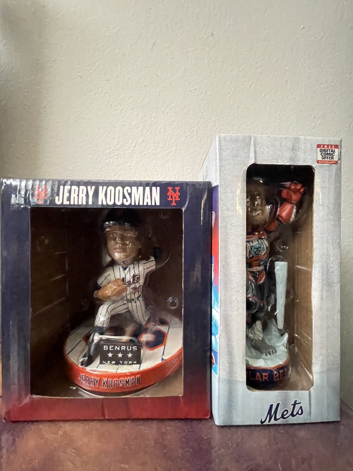 New York Mets Jerry Koosman Bobblehead SGA 8/28/21 + Pete Alonso Marvel ...