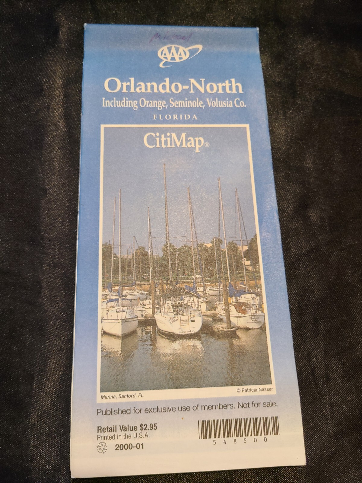 AAA Orlando North Orange Seminole Volusia Florida Travel Road Map 2000 ...