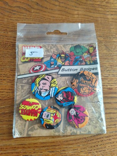 Marvel Comics Lot De 5 Button Badges Sous Blister | eBay