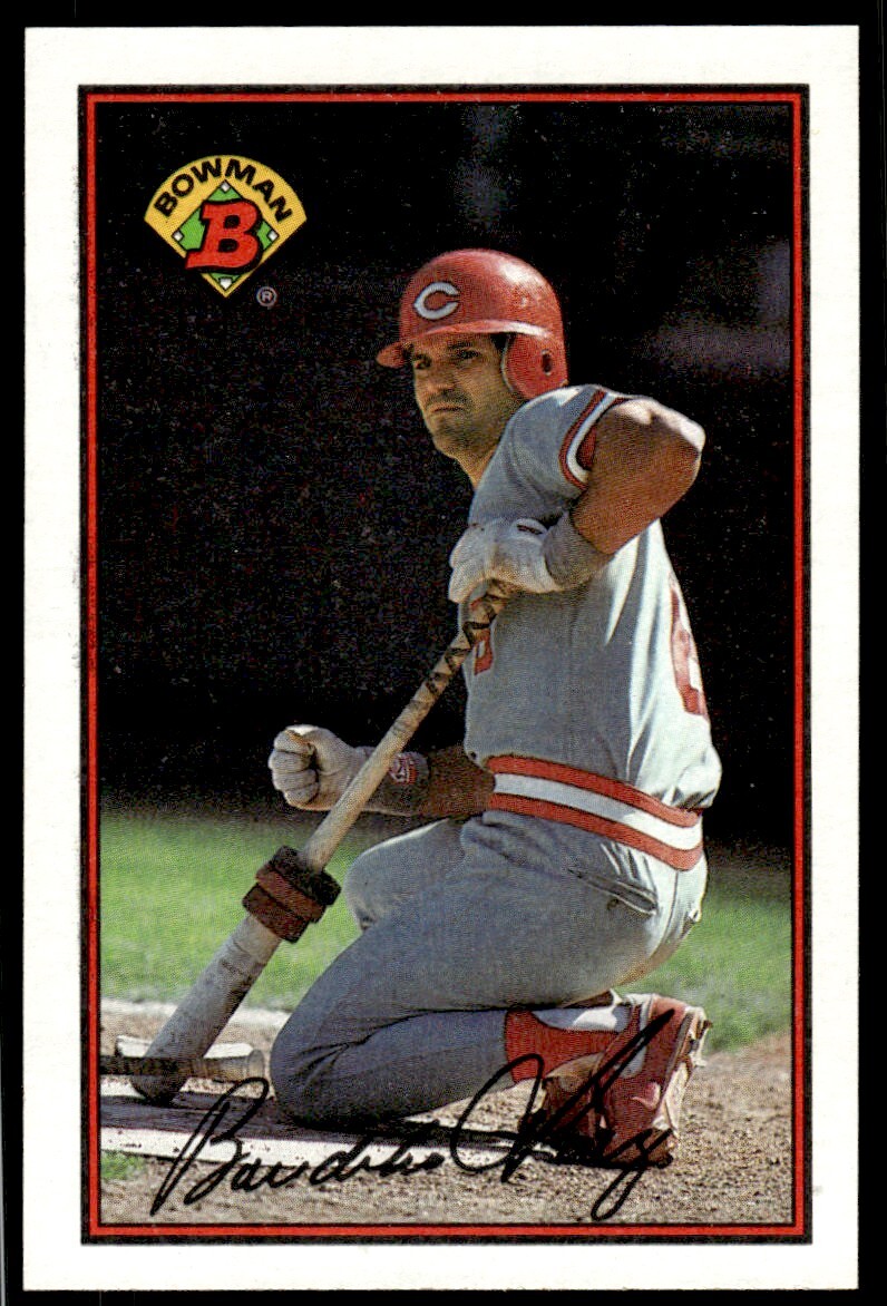 1989 Bowman Baseball Card Bo Diaz A Cincinnati Reds #307 | eBay
