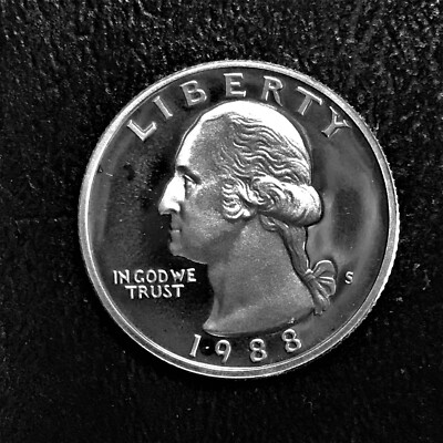 1988 S Proof Washington Quarter from Original Mint Proof Set | eBay