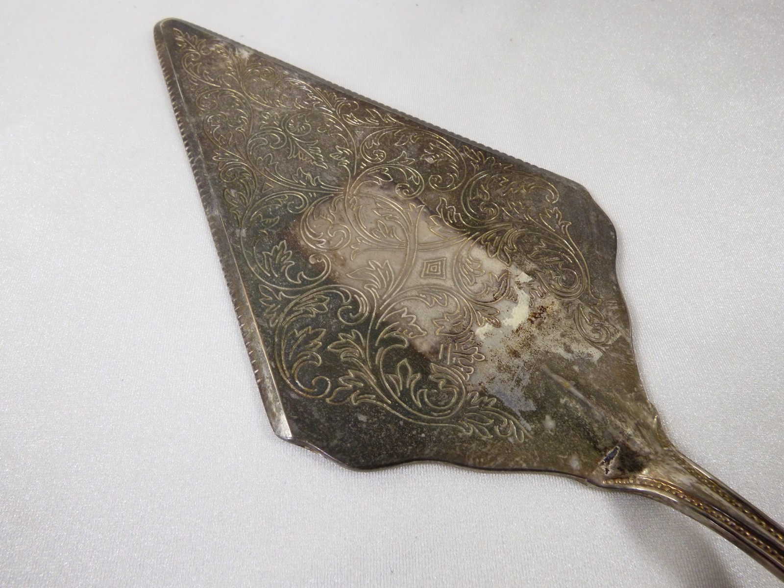 Vintage Large Silver Plated Italy food pie cake server | eBay