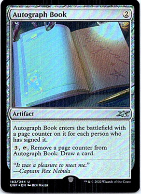Autograph Book Magic The Gathering Unfinity Foil Light Play | eBay