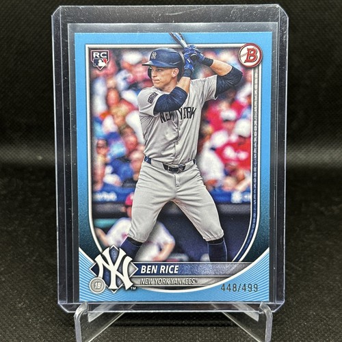 2025 Bowman Paper Ben Rice Sky Blue 448/499 Rookie Card | eBay
