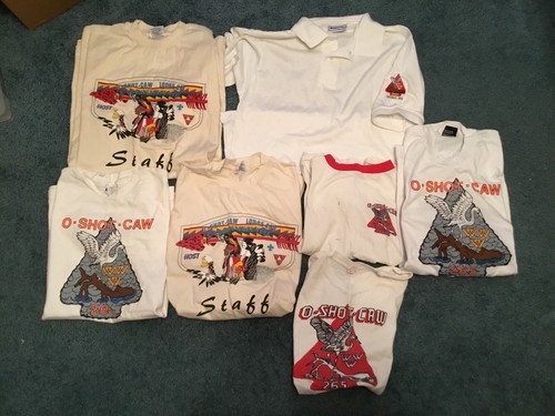 Boy Scout OA O-Shot-Caw lodge 265 shirts 7 PCs used but good cond | eBay