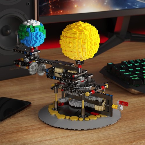 Solar system earth sun moon toy block present Legouniverse t... Ships ...