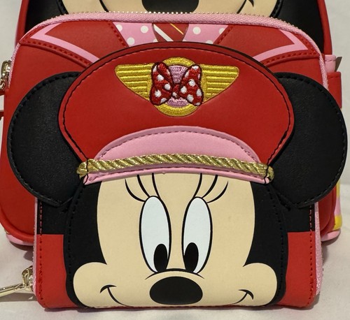 New Disney Minnie Mouse Pilot Loungefly Wallet Entertainment Expo ...