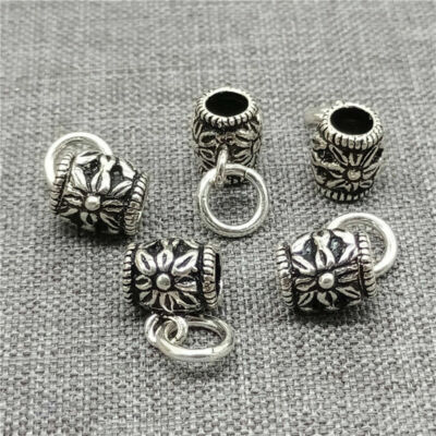 5pcs of 925 Sterling Silver Daisy Flower Bail Bead Charms | eBay